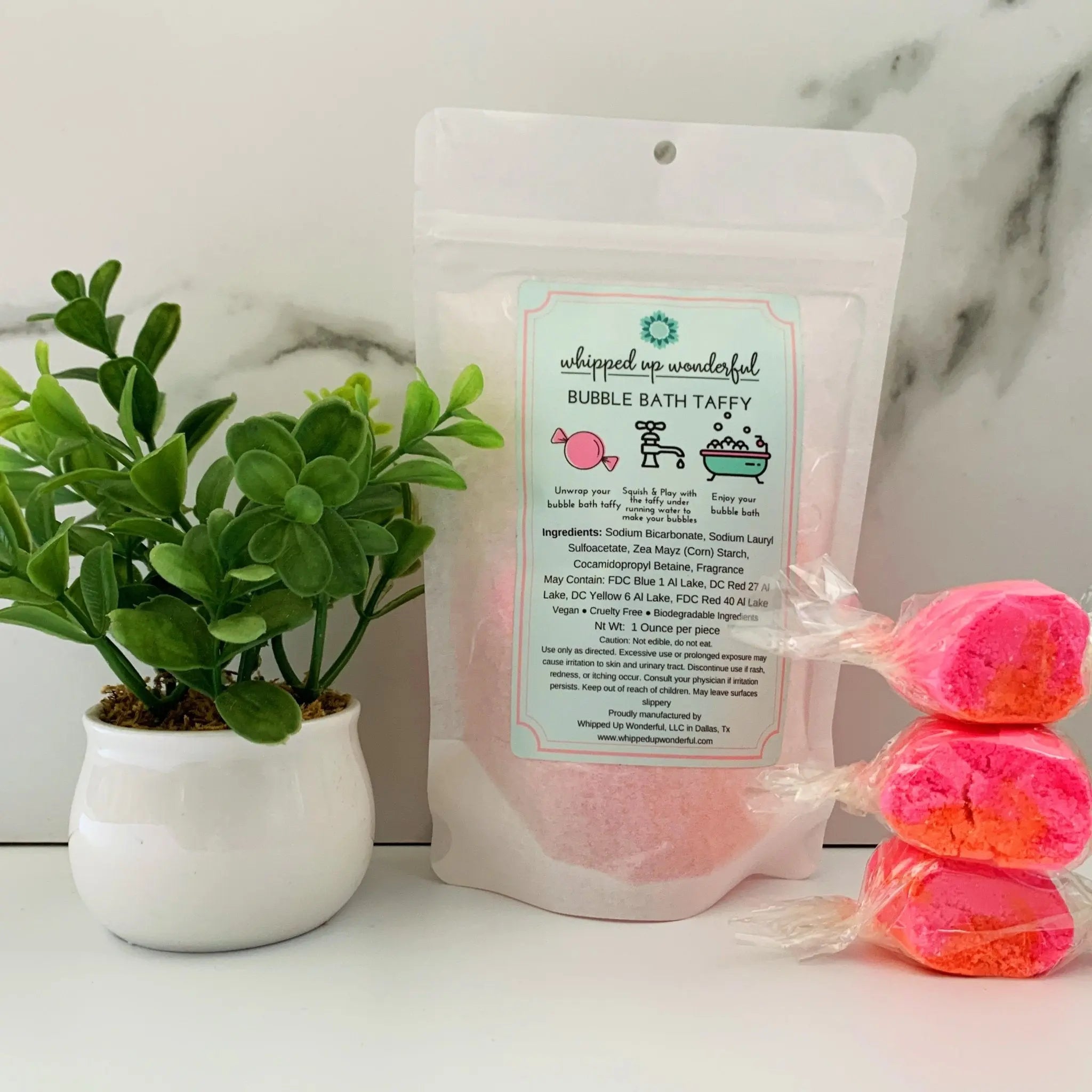 Love Spell Bubble Bath Taffy – Whipped Up Wonderful